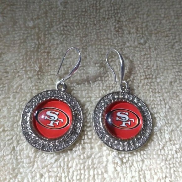 NFL | Jewelry | San Francisco 49ers Nfl Fashion Dangle Rhinestone ...